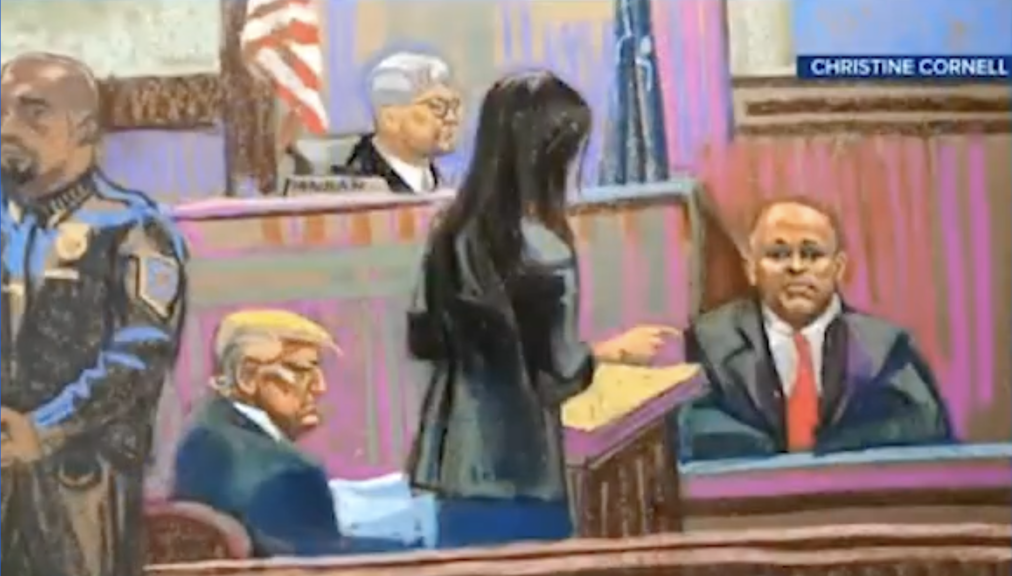 Watch the Trump Court Room Sketch Artist Light Up When Talking about ...